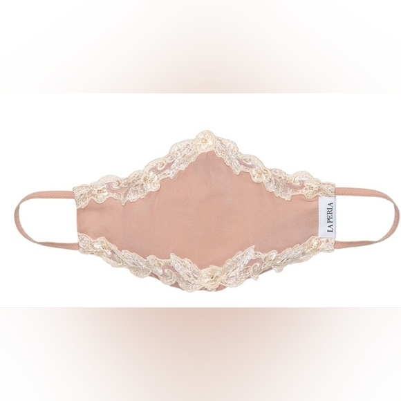 La Perla | Accessories | New La Perla Maison Light Pink And White Face ...